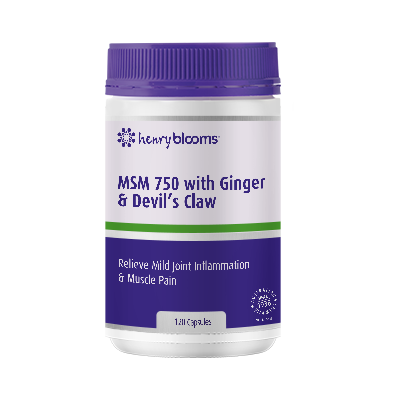 MSM 750 WITH GINGER & DEVILS CLAW 120Vcaps COMPLEX