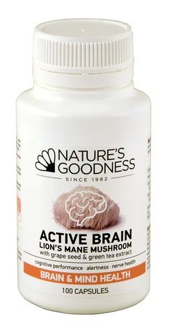 ACTIVE BRAIN LION'S MANE MUSHROOM 100Caps